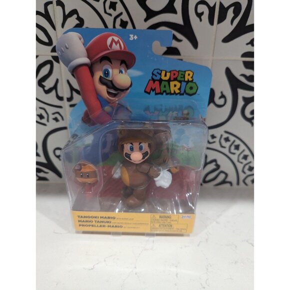 Jakks Pacific | Toys | Jakks Pacific Super Mario Tanooki Mario W Leaf 4 ...